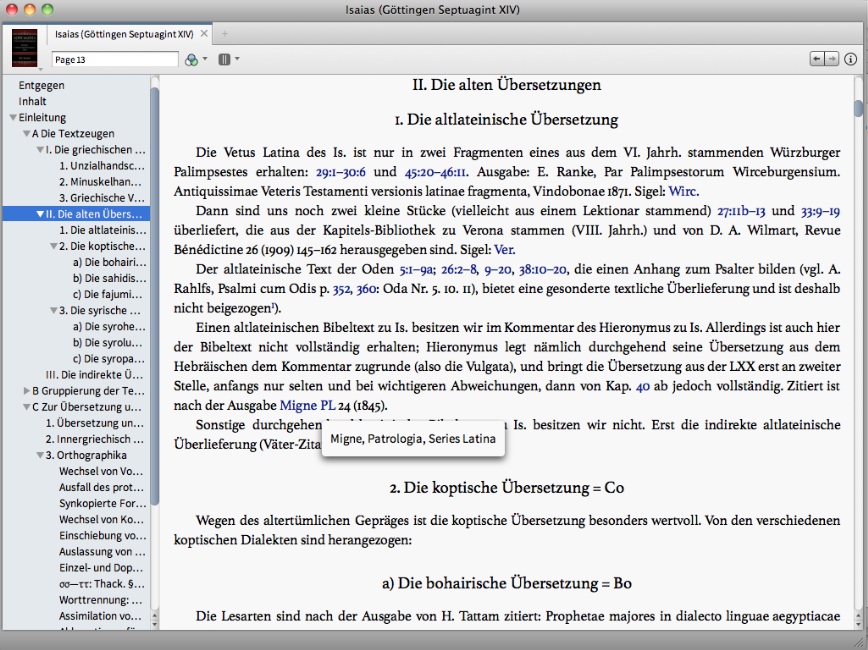 The Göttingen Septuagint in Logos Bible software – Words on the Word