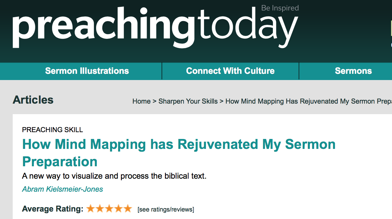 Mind Mapping and Sermon Prep: Published at PreachingToday.com – Words ...