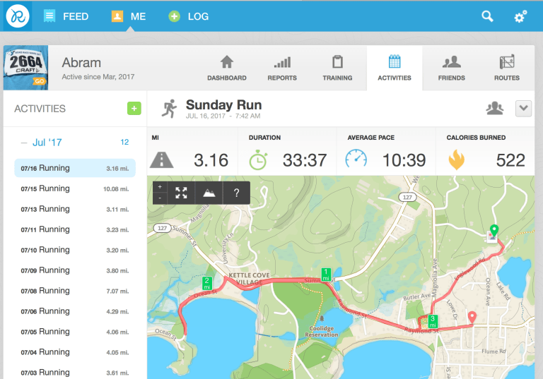 A Thorough Review of Runkeeper (Go) – Words on the Word